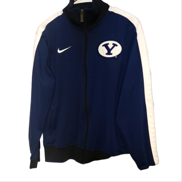 Nike | Jackets & Coats | Nike Byu Full Zip Warm Up Athletic Jacket ...